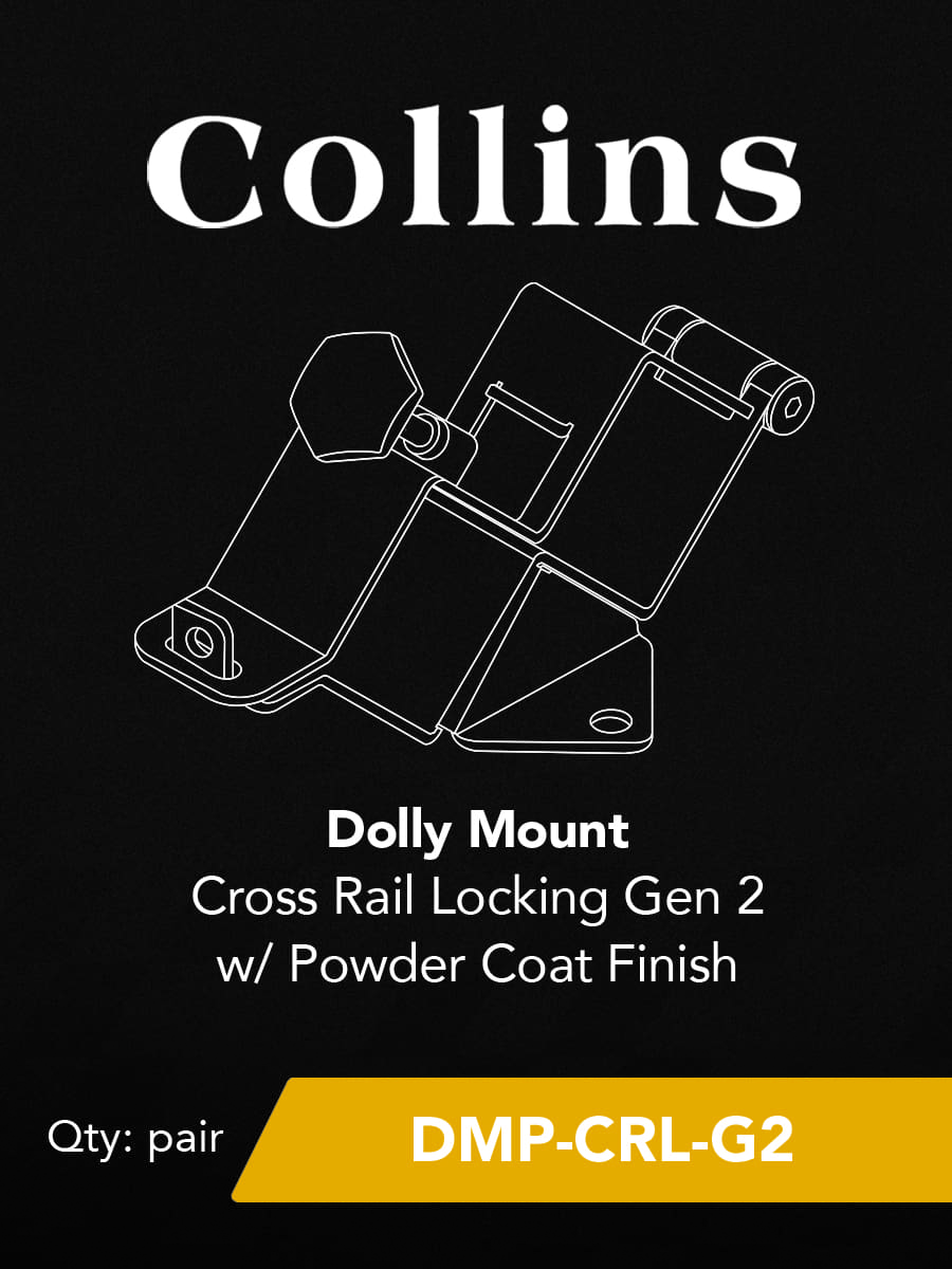 Collins Dollies – Dolly Mount (Powder) - Cross Rail Locking GEN2