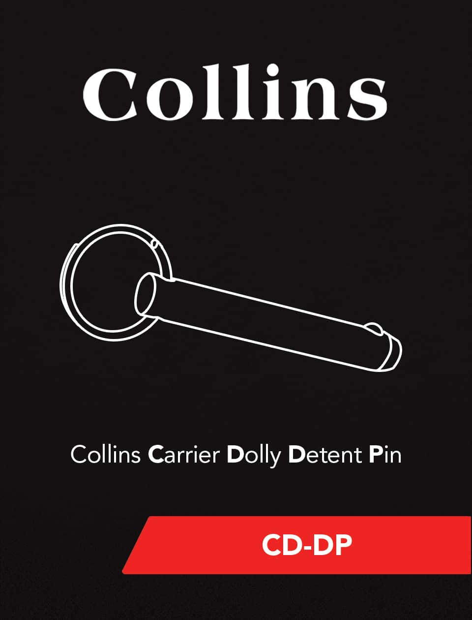 Carrier Dolly Detent Pin (CD-DP) – Collins Dollies Official Site